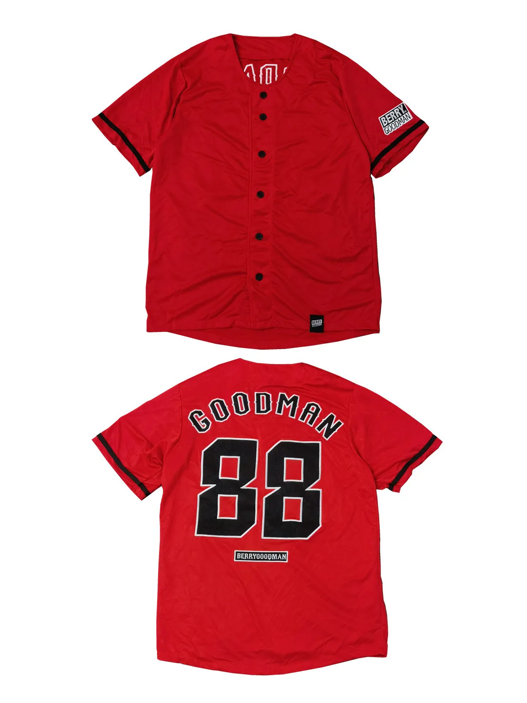 Neutral Red Baseball Jersey Y744 Breathable Summer orm Letter ...