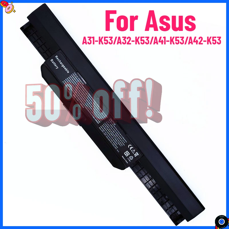 A32-K53 A41-K53 Laptop Battery For Asus A43 K43 K53 K53E K53F K53U K53S ...