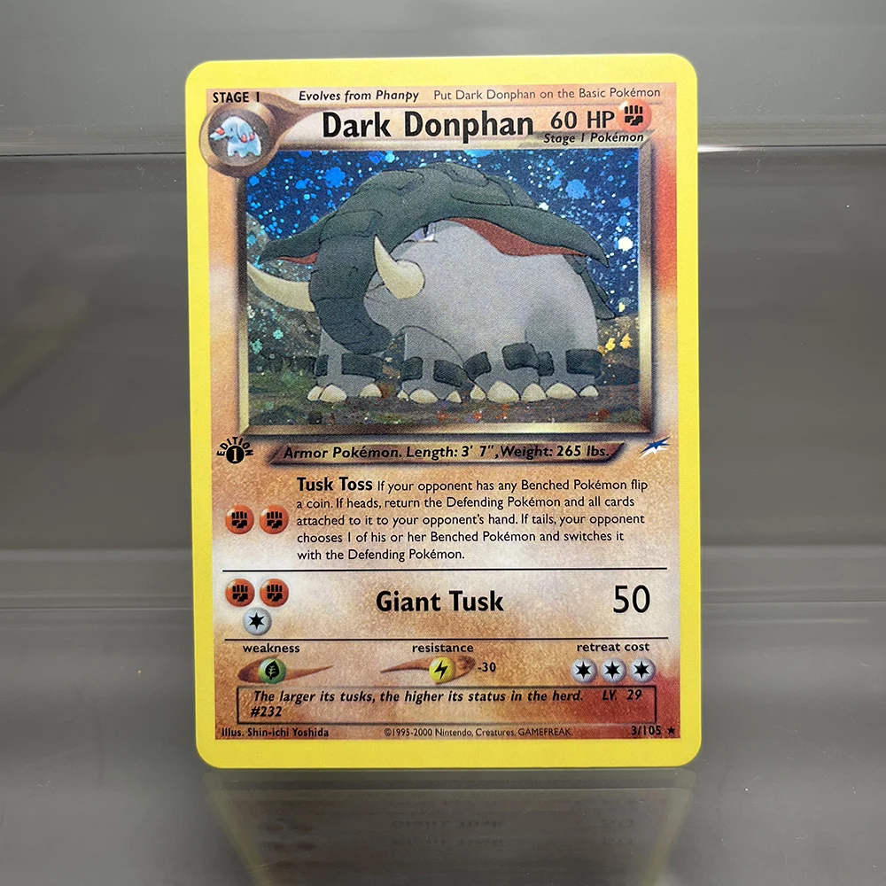 Pokemom First Edition Neo Series Flash Cards Dark Ampharos Light Arcanine Erika's Victreebel ...