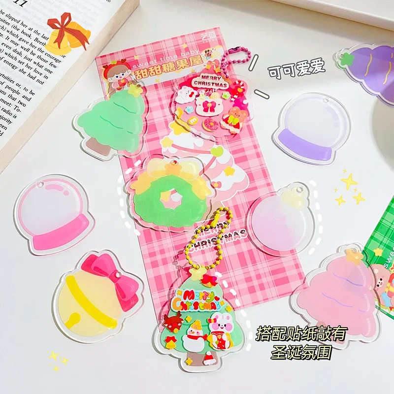 Christmas-Color-DIY-Goo-Plate-Creative-Shaped-Goo-Card-Key-Chain ...