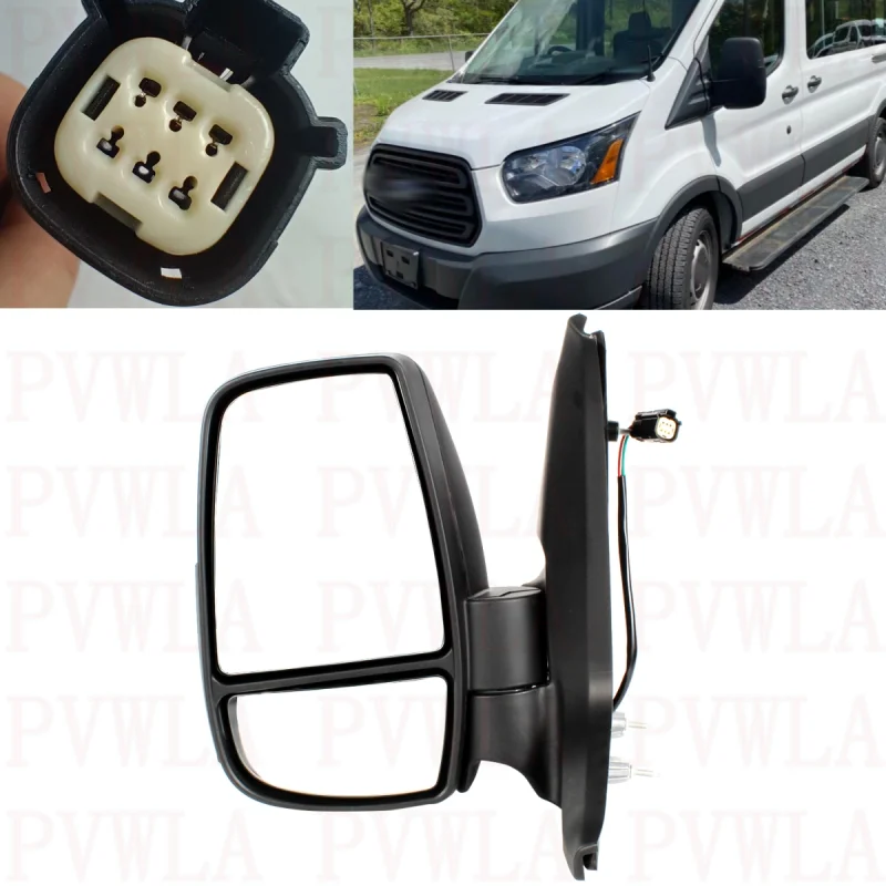 Espejo-lateral-izquierdo-de-3-pines-para-Ford-Transit-espejo-de-ajuste ...