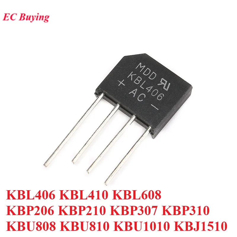 5pcs-KBL406-KBL410-KBL608-KBP206-KBP210-KBP307-KBP310-KBU808-KBU810 ...