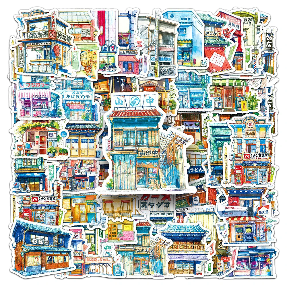 10-30-50pcs-Kawaii-Japan-Style-Retro-Beautiful-Convenience-Store ...