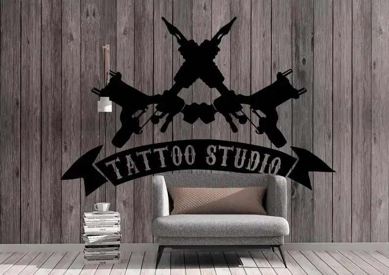 Tattoo-Studio-Sign-Logo-Wall-Decals-Business-Shop-Wall-Window-Door ...
