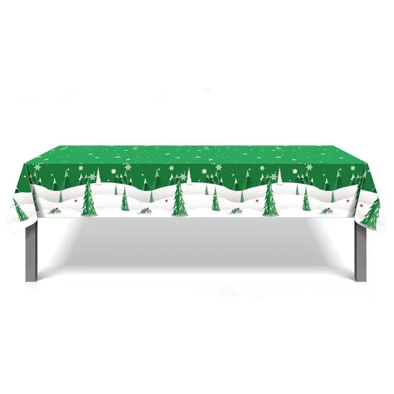 Christmas Paper Table Cloths Disposable 41Pcs Christmas Tableware Set ...