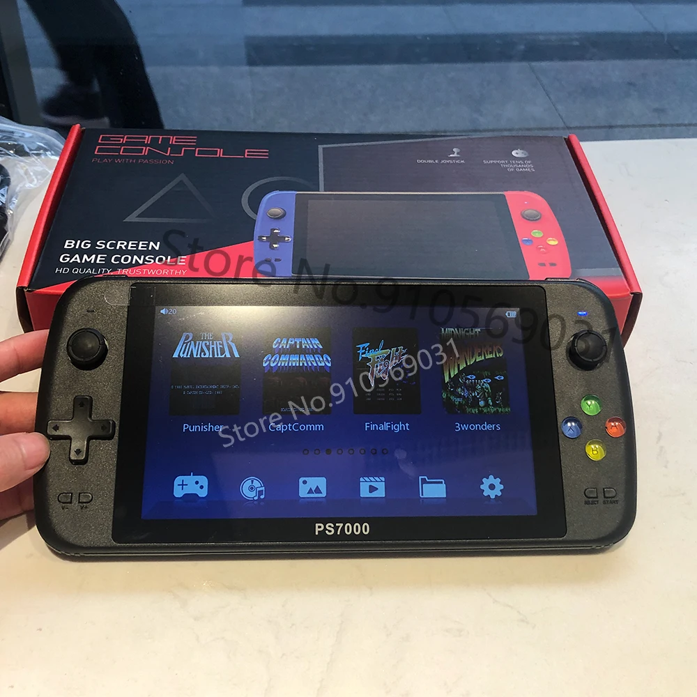 Ps7000 7 Inch Hd Retro Portable Handheld Video Game Console 6000+ Games ...