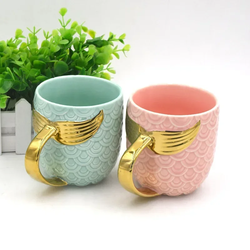 Taza-con-mango-de-cola-de-sirena-con-esmalte-de-perlas-cer-mica ...