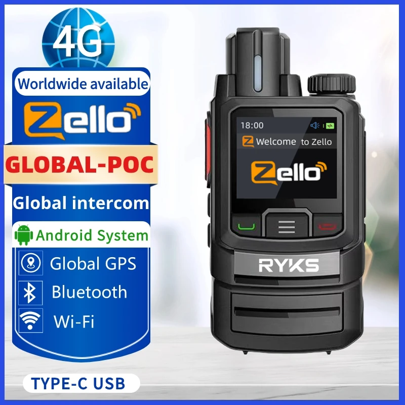 Zello-Walkie-Talkie-4G-Long-Range-Communication-Radio-Professional-100Km-50Km-Compatible-With ...