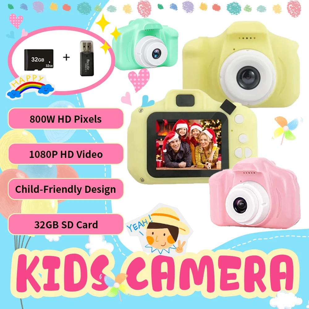 Mini-Children-Camera-X2-Digital-Vintage-Camera-Educational-Toys-Kids ...