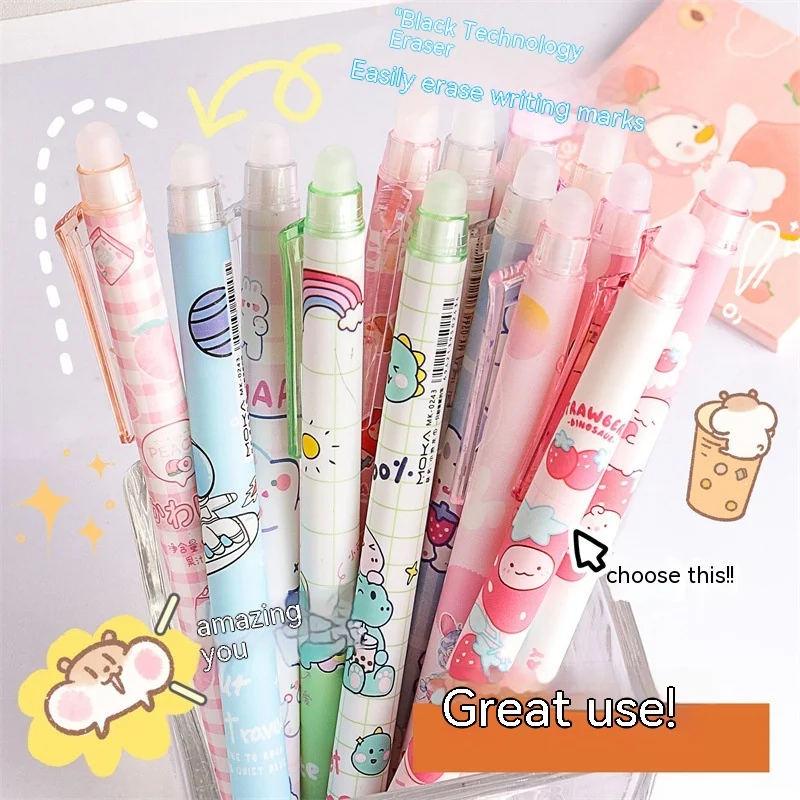 TULX-Canetas-de-Gel-Bonitos-para-Escrever-Caneta-Apag-vel-Papelaria ...
