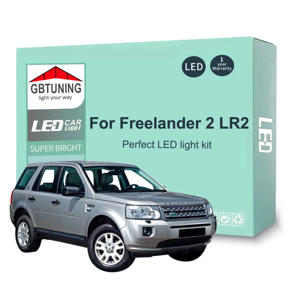 14Pcs-LED-Interior-Light-Bulb-Kit-For-Land-Rover-Freelander-2-LR2-2007 ...