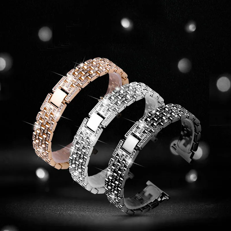 High-Quality-Metal-5-Beads-and-Diamonds-Band-for-Apple-Watch-Series ...