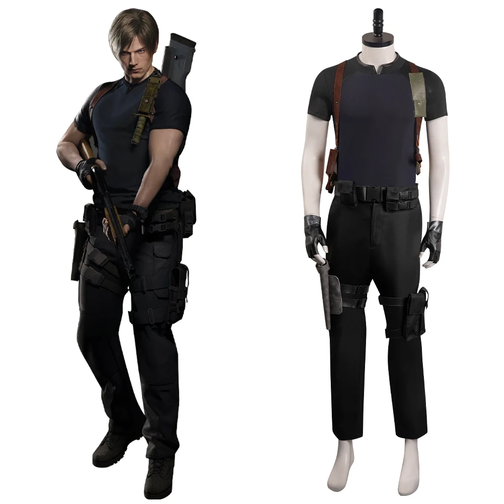 Biohazard-Resident-4-Leon-S-Kennedy-Evil-Cosplay-Costume-Shirt-Top ...