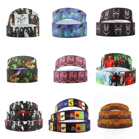 10 Yards Multi Size Movie Theme Grosgrain Ribbon For Gift Wrapping Diy ...