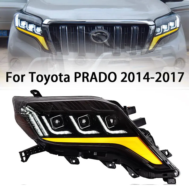 Car-LED-Headlights-For-Toyota-Prado-2014-2015-2016-2017-Land-Cruiser ...