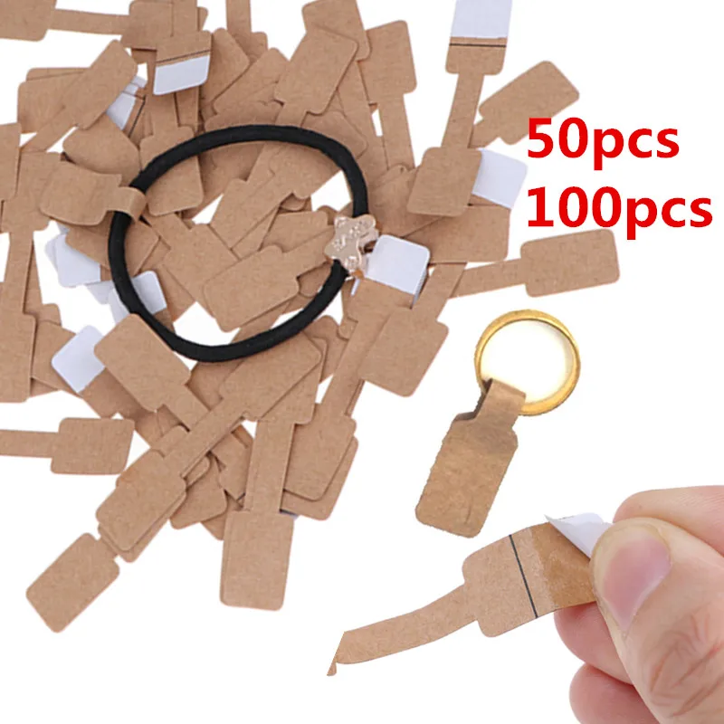 New-Hot-50pcs-100Pcs-Necklace-Ring-Labels-Quadrate-Blank-Price-Tags ...