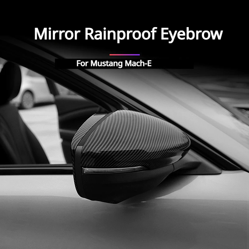 For-Ford-Mustang-Mach-E-Side-Mirror-Rainproof-Eyebrow-Protection ...