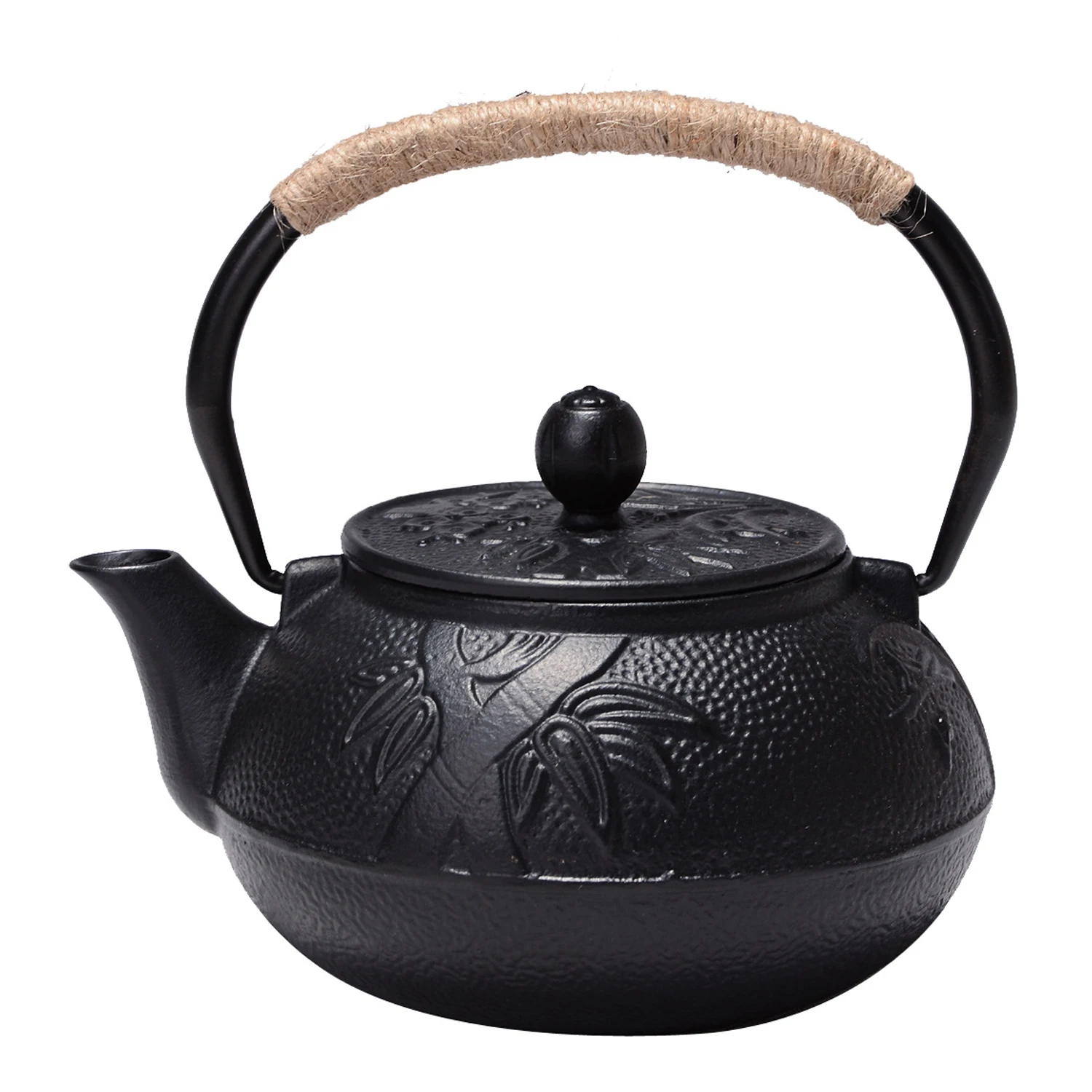 Japanese-Cast-Iron-Teapot-with-Stainless-Steel-Net-Infuser-For-Boiling ...