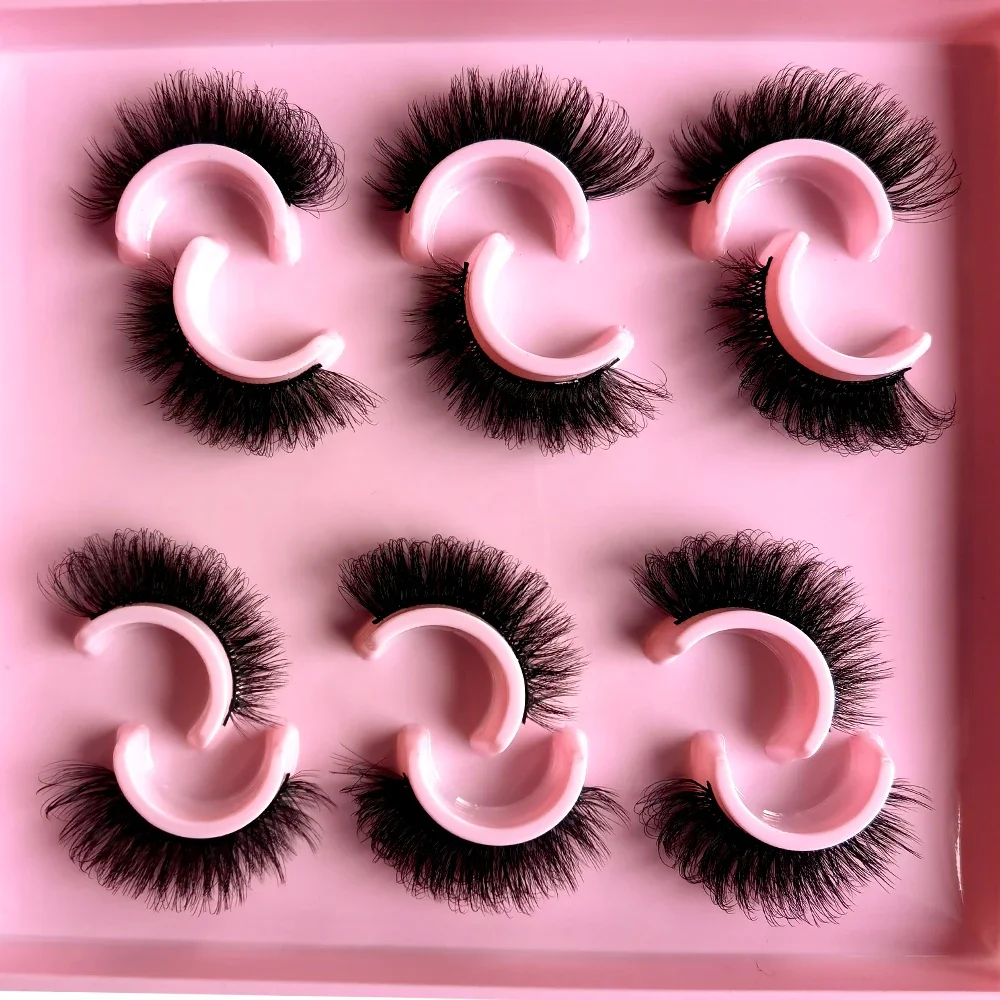 Cat Eye Lashes Realistic Messy Mink Eyelashes Natural long Full Strip ...