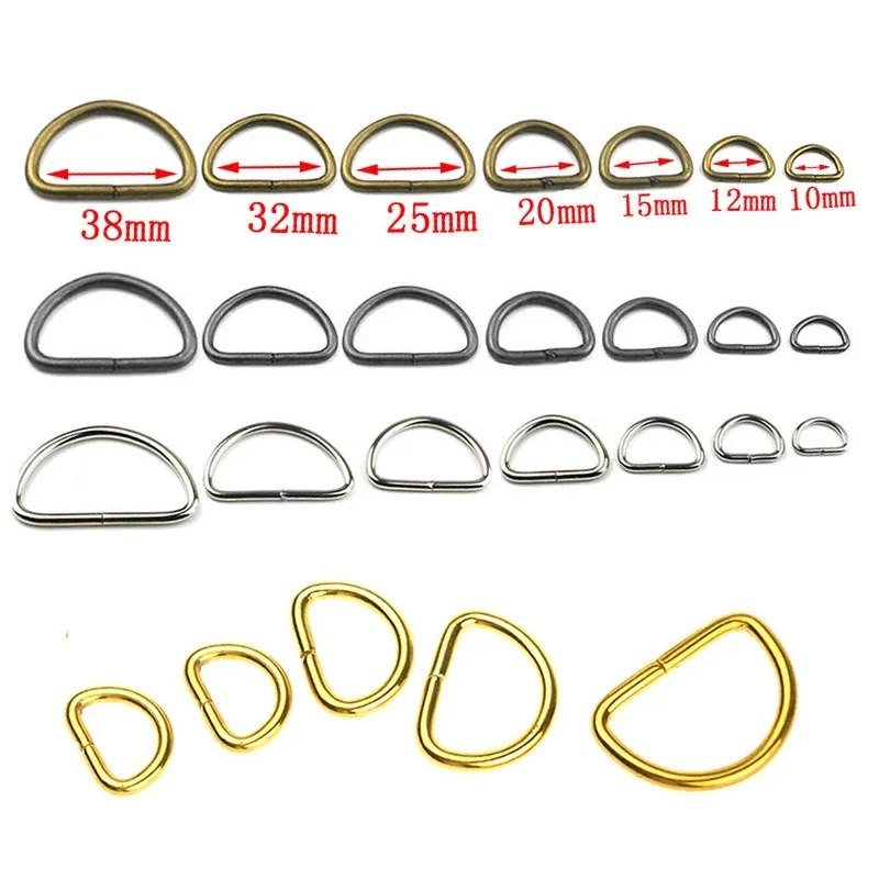20pcs-100pcs-Metal-Non-Welded-D-Ring-Adjustable-Buckle-For-Backpacks ...