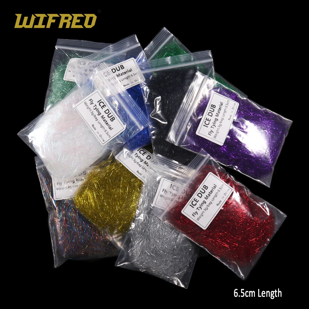 WIFREO-3g-pack-6-5cm-Ice-Dub-Long-Fly-Tying-Dubbing-Materials-Synthetic ...