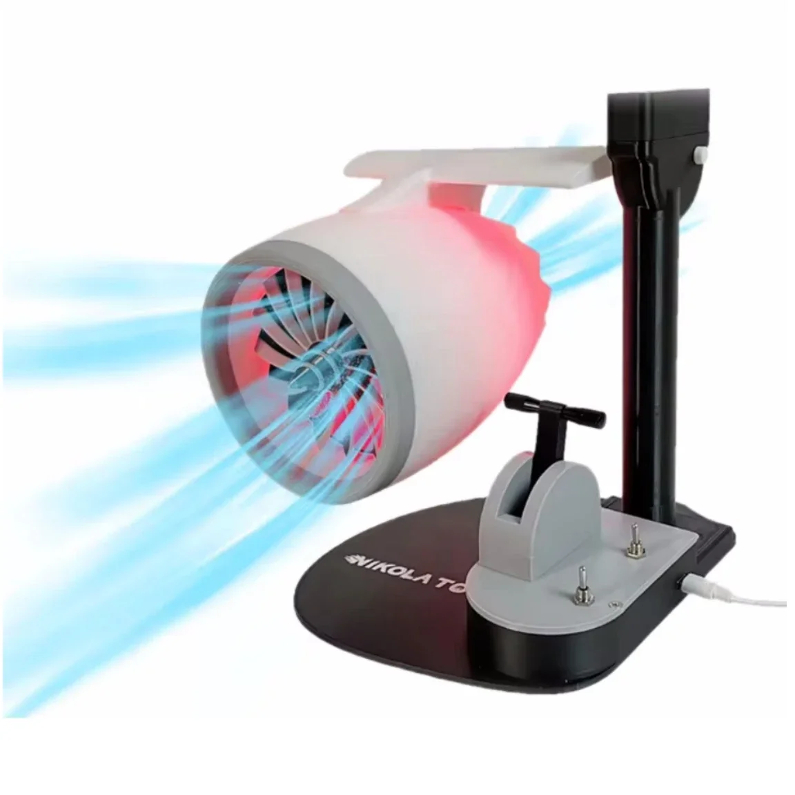 USB-Jet-Fan-Turbofan-Model-Desktop-Fan-Creative-3D-Printing-Turbofan ...