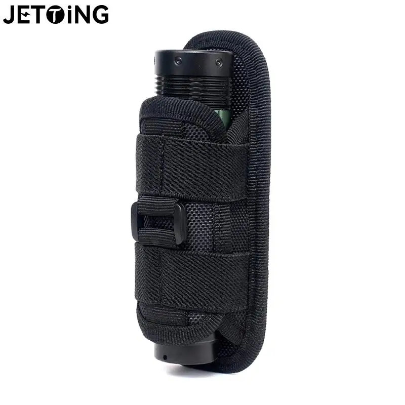 Tactical Flashlight Pouch 360 Degree Holster Rotary Torch Case Belt ...