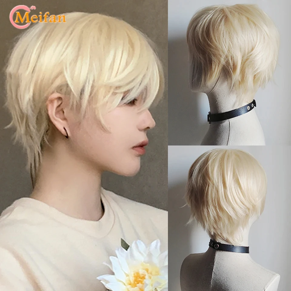 MEIFAN-Synthetic-Short-Cosplay-Lolita-Anime-Men-Wig-Male-Straight-Hair ...