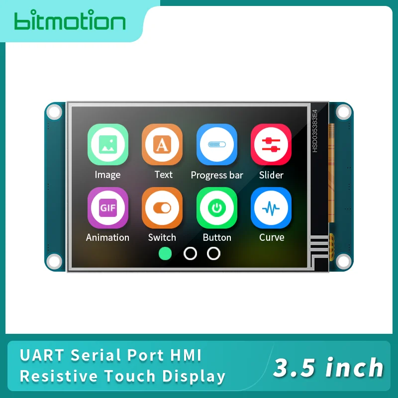 3.5 Inch HMI UART Serial Resistive Touch Display For MCU, Arduino ...