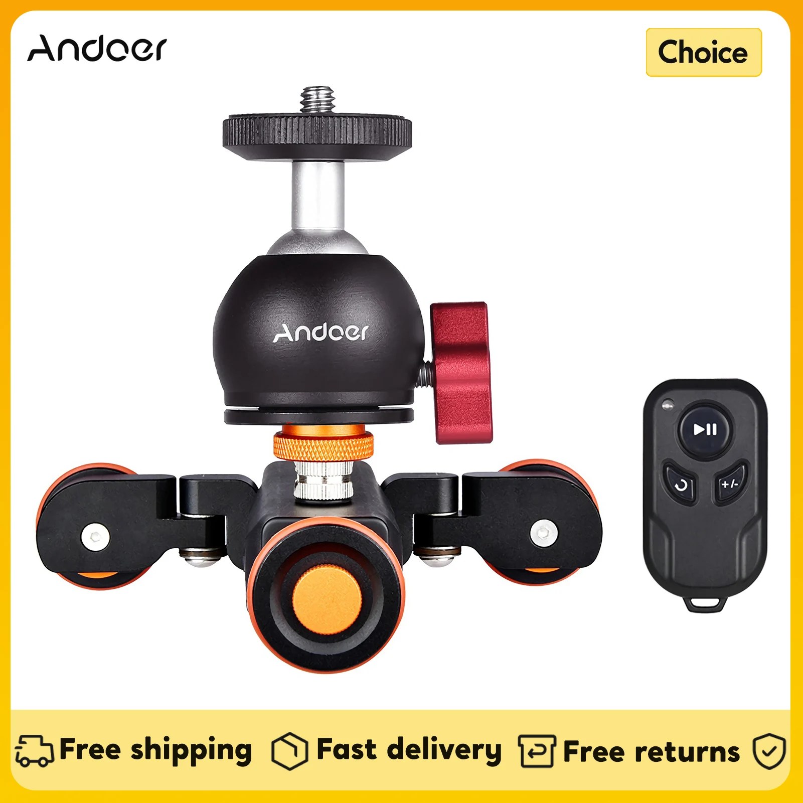 Andoer L4 PRO Câmera Motorizada Dolly de Vídeo + Mini Adaptador de ...