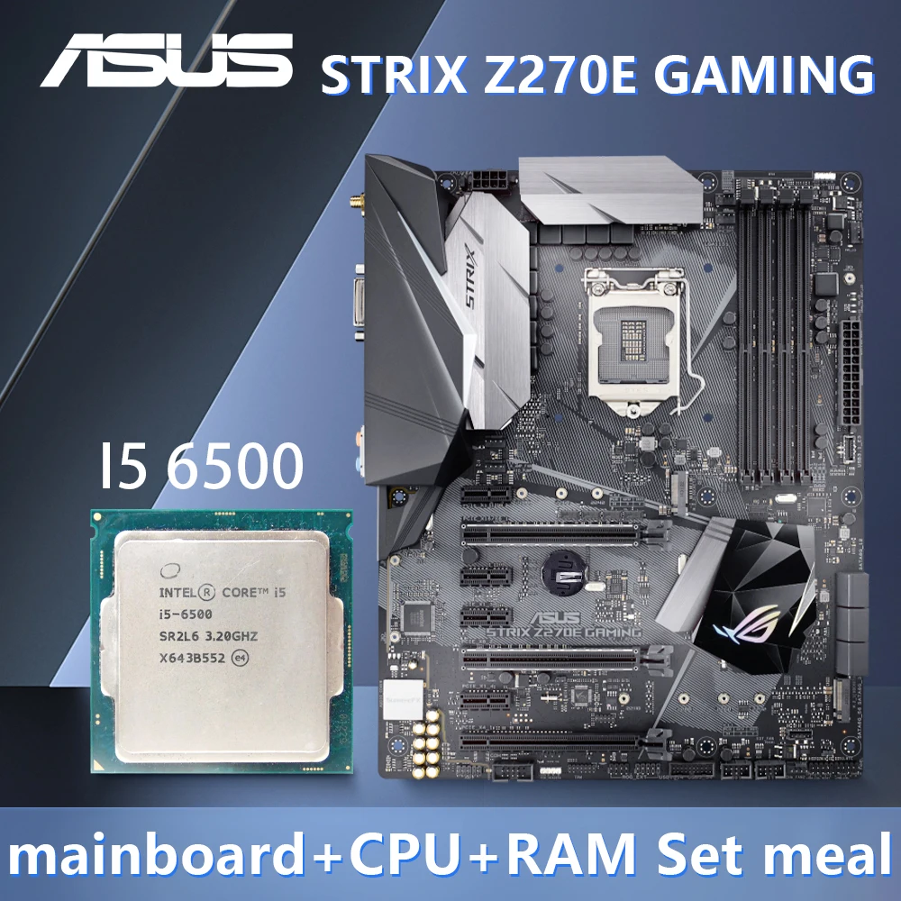 ASUS-STRIX-Z270E-GAMING-Motherboard-with-i5-6500-CPU-Socket-1151-uses ...