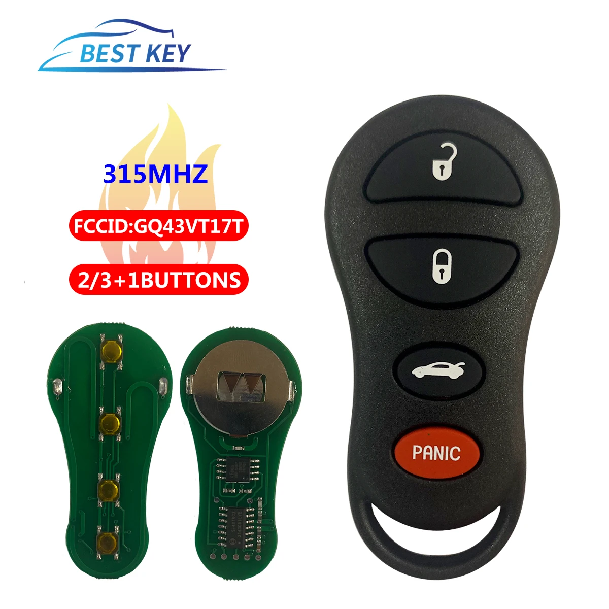 BEST-KEY-Remote-Control-Car-Key-Fob-For-DODGE-Caravan-Ram-Dakota ...