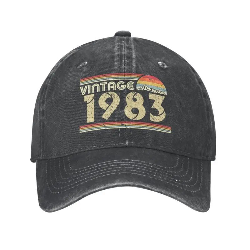 Unisex-Cotton-Classic-Vintage-1983-Baseball-Cap-Adult-41th-41-Years-Old ...
