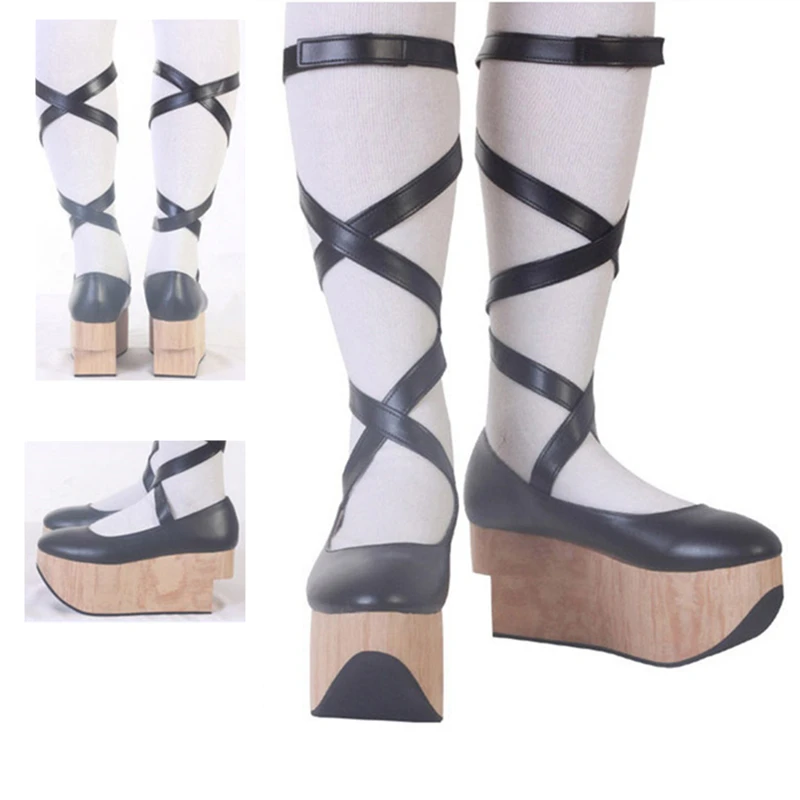 Cute-Women-Platform-Pumps-Cross-straps-Lolita-Cosplay-Creepers-High ...