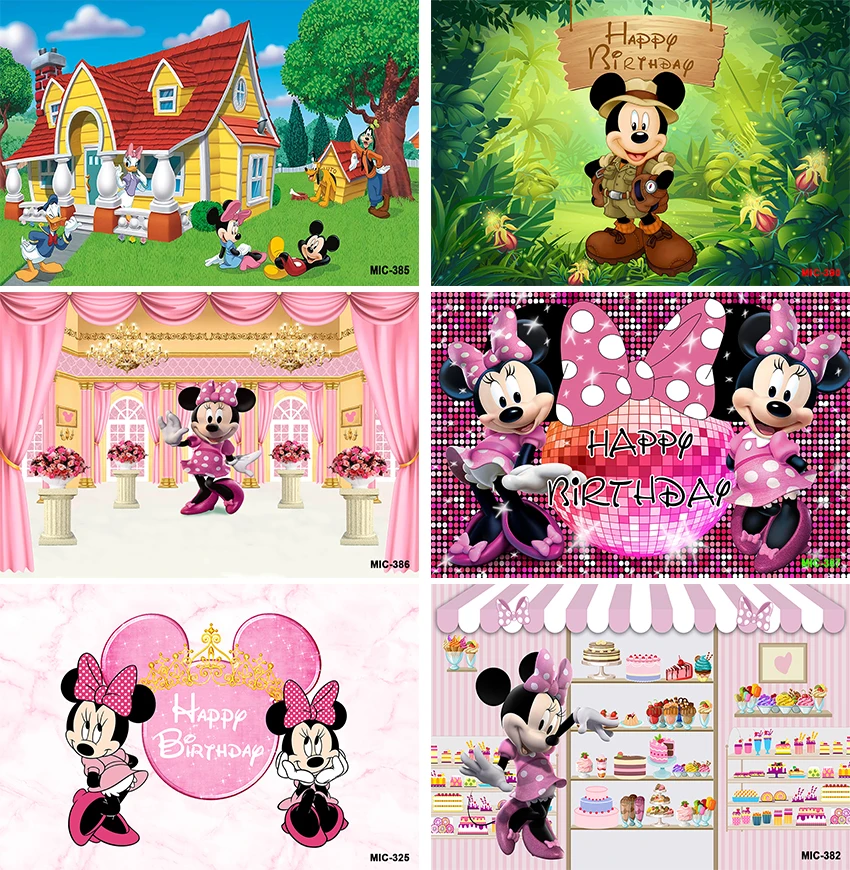 Minnie Mouse Pink Birthday Wallpaper