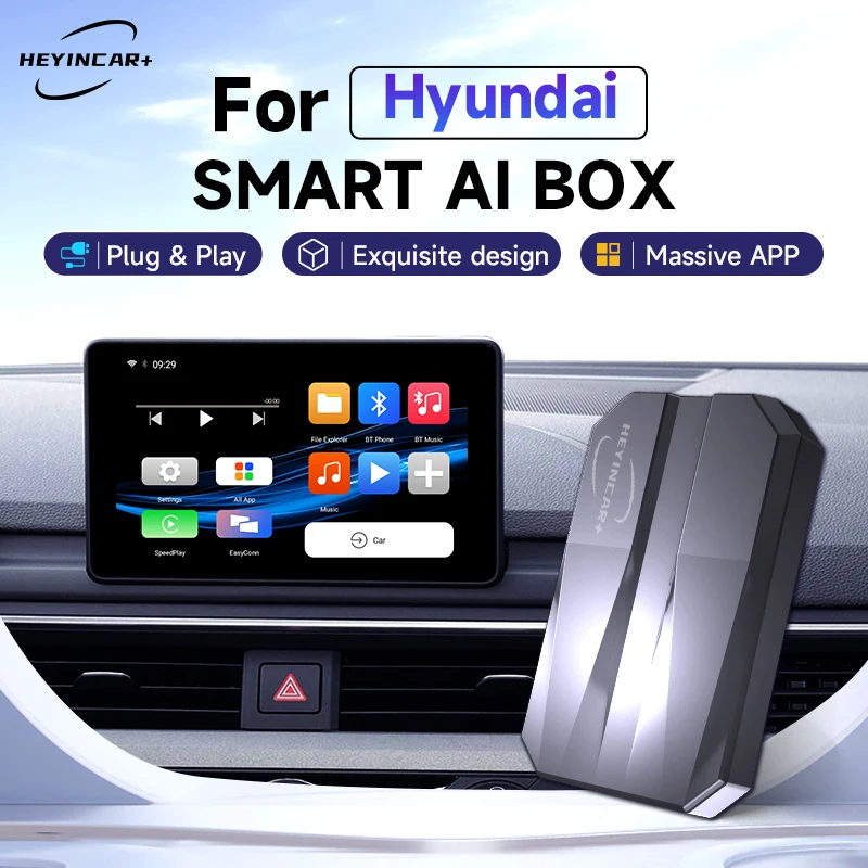 HEYINCAR-Smart-AI-Box-Wireless-Android-Auto-CarPlay-For-Hyundai-SANTA ...