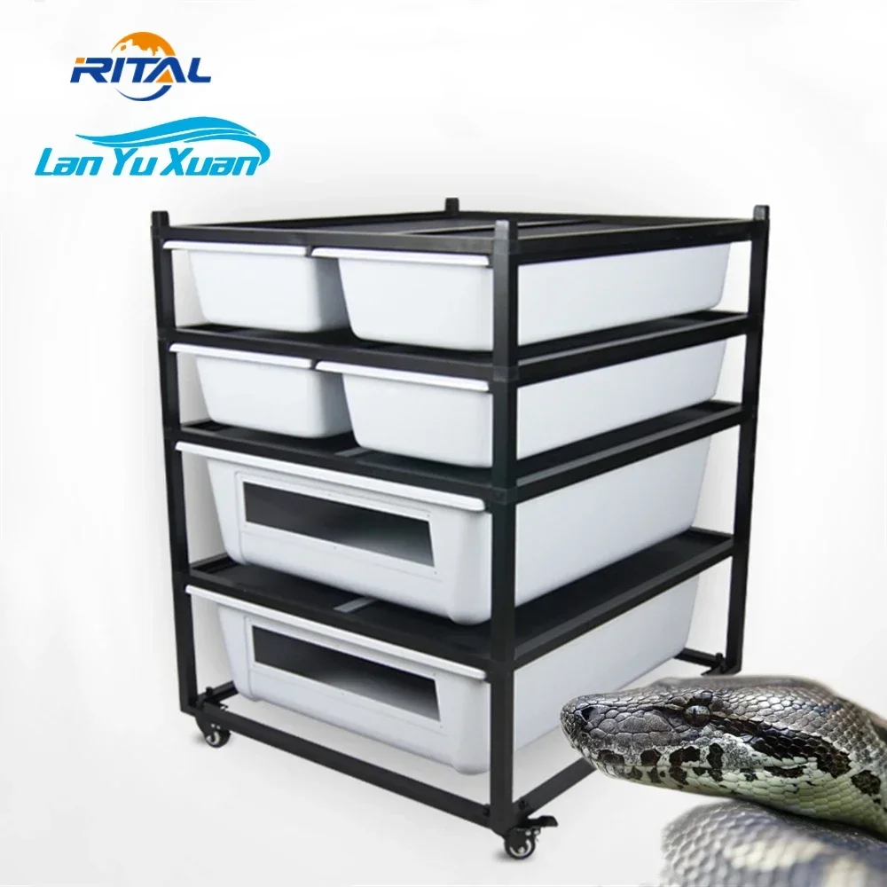 Metal-reptile-breeding-rack-PVC-PP-Plastic-snake-reptile-feeding-box ...