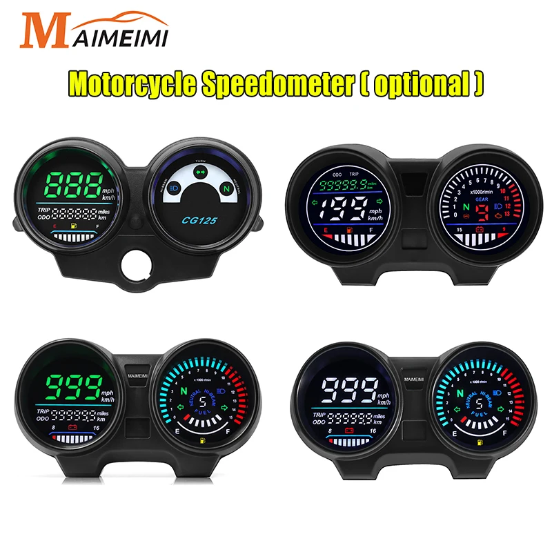 Motorcycle-Speedometer-Digital-Dashboard-LED-Electronics-RPM-Speed ...