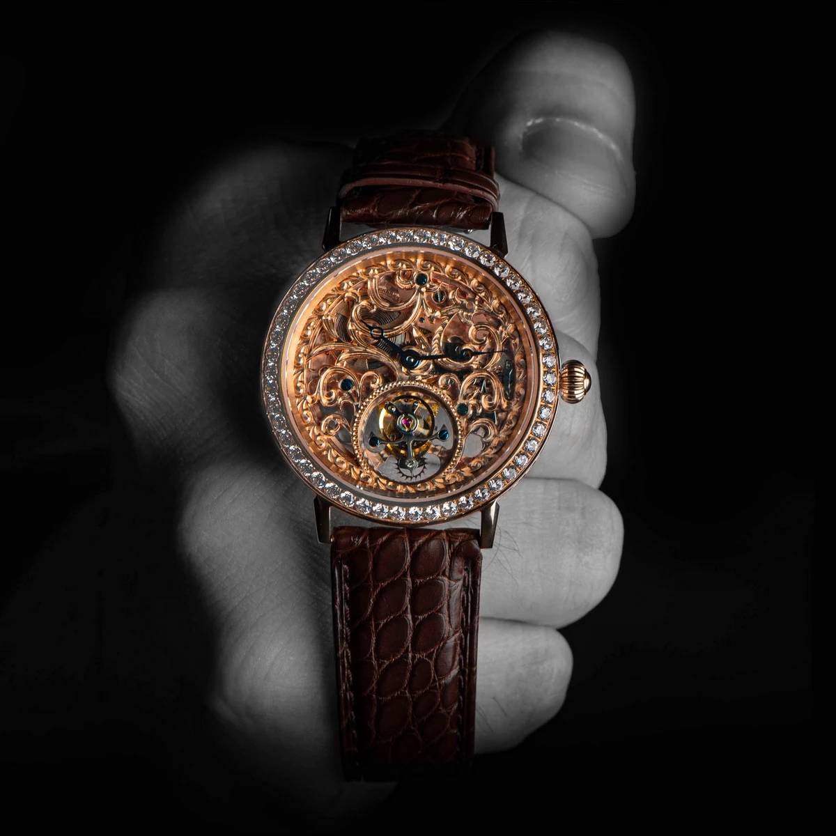 Sugess Tourbillion Men Luxury Watch Seagull 8000K Movement Wristwatches ...
