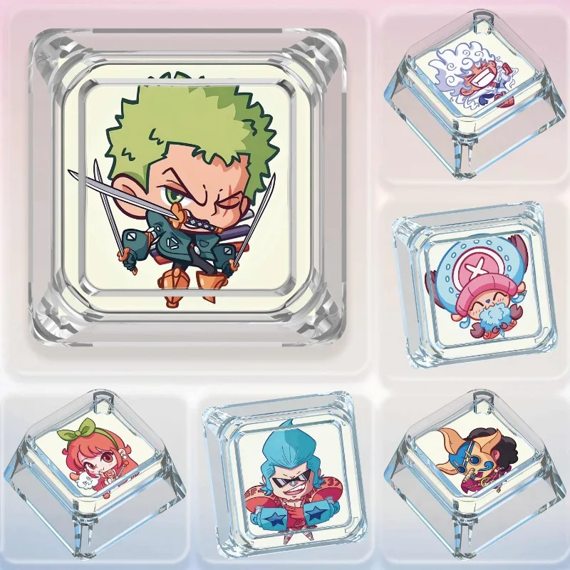 ONE PIECE Anime Personalized Keycap Luffy Cross-Shape Single Wooting ...