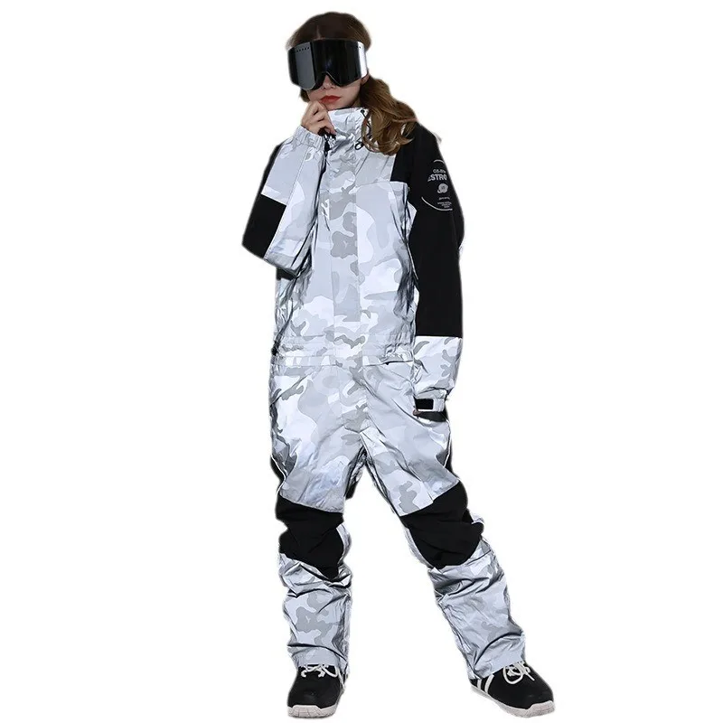 New Ski Suit Women's Fluorescent Camouflage Warm Waterproof Breathable ...