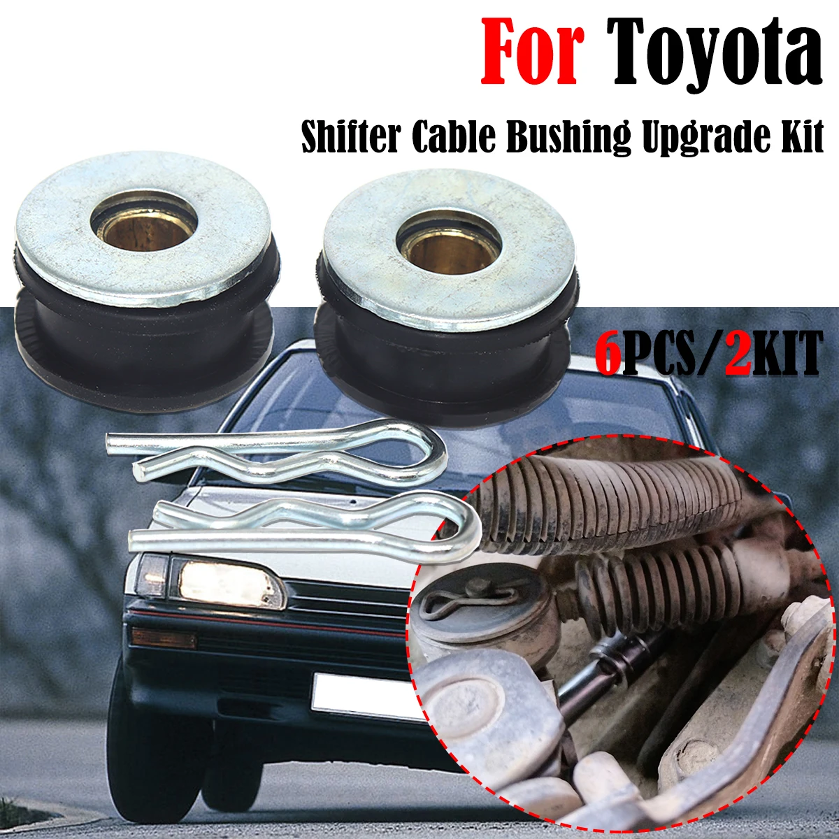 Manual Transmission Gear Shift Cable Linkage End Bushing Kit For Toyota ...