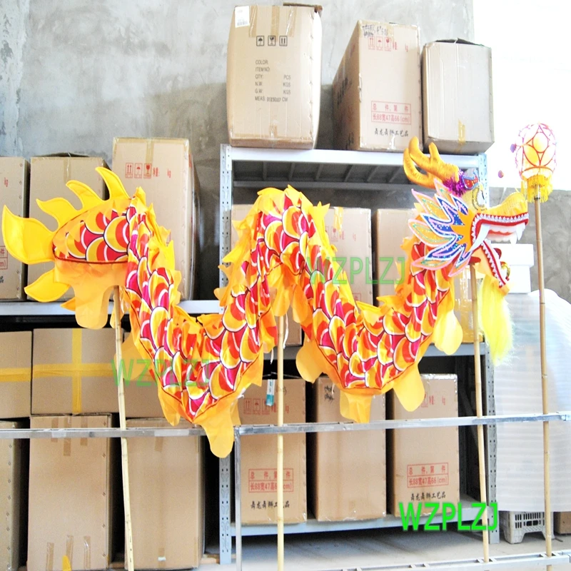 Dragon-Dance-Costume-4m-Silk-4-Players-size-5-Children-Students-Event ...
