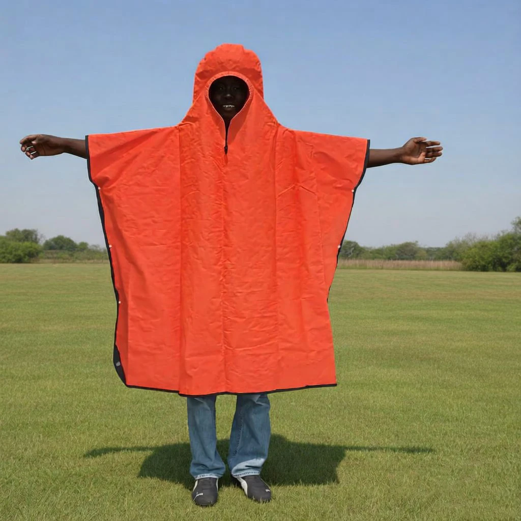 Multifunctional Outdoor Survival Kit: 3-in-1 Marine Raincoat Thermal ...