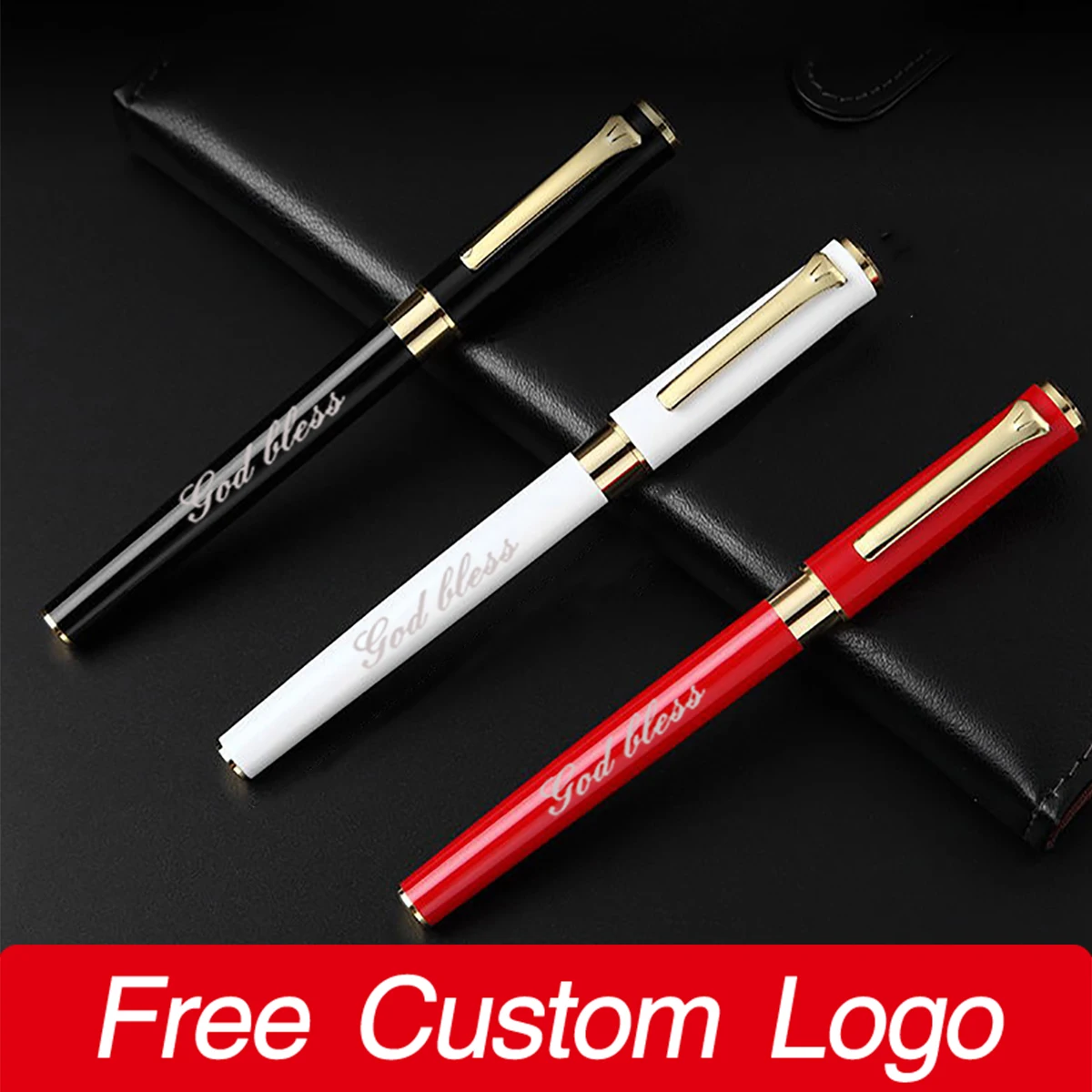 Business-Metal-Signature-Pen-Advertising-Gift-Custom-Logo-Lettering ...