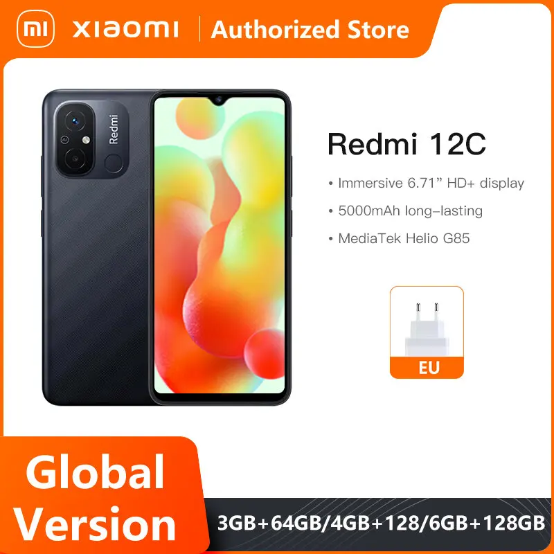 Xiaomi-Smartphone Redmi 12C, versión Global, 12 C, cámara ia de 50MP ...