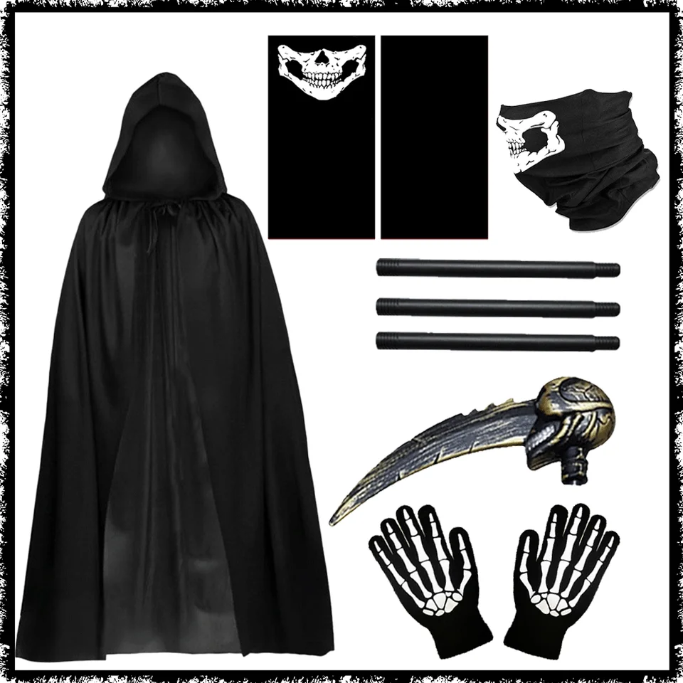 Grim Reaper Costume Kids 10-12 Kids Grim Reaper Costume Set - Hooded ...