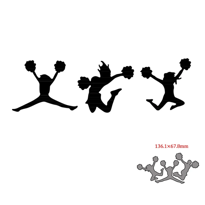 Straddle Position Cheerleading Clipart