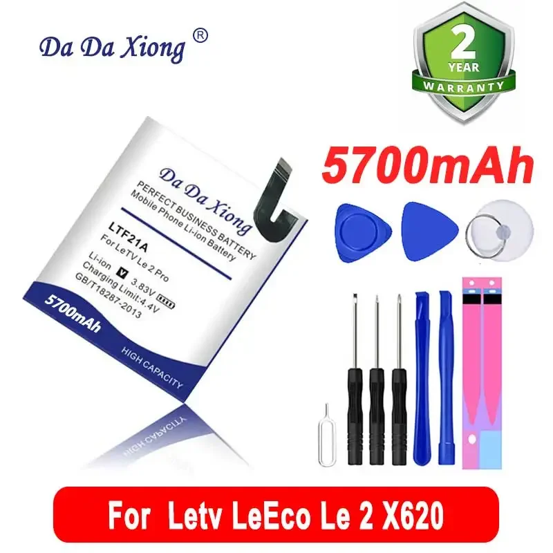2026 LTF21A Battery 5700mAh For Tv Eco 2pro 2S Le S3 X20 X626 X528 X621 ...