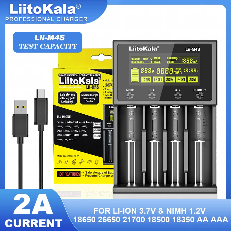 LiitoKala-M4S-CH2-PD4-LCD-Multifunctional-Battery-Charger-For-3-7V-1-2V ...